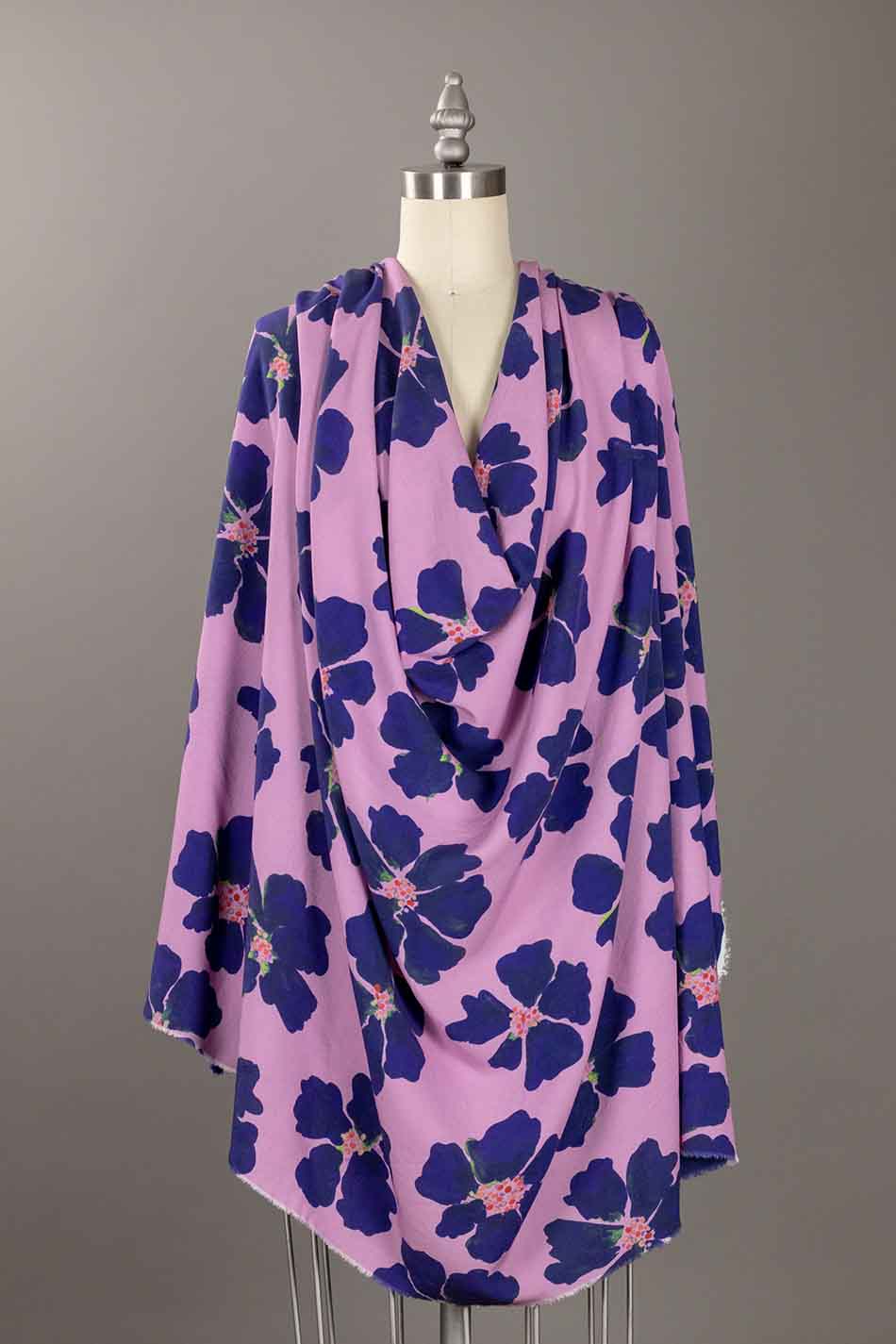 100% Rayon Challis - Lottie Floral in Dusk - 1/4 yard – Workroom Social